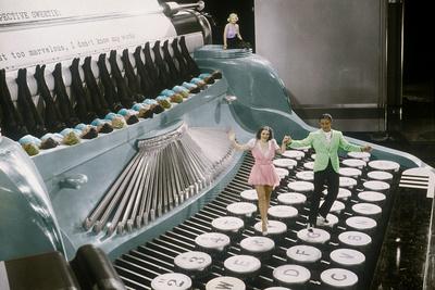 'Couple Dancing on the Key of a Giant Typewriter, Keys are Leg of ...