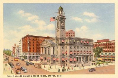 'Courthouse, Canton, Ohio' Art Print | Art.com