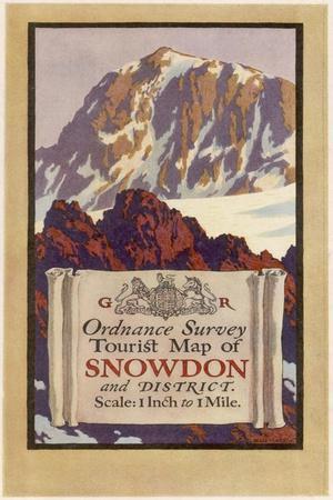 'Cover Design of an Ordnance Survey Map of Snowdon and District' Art ...