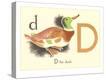 'D is for Duck' Art Print | Art.com