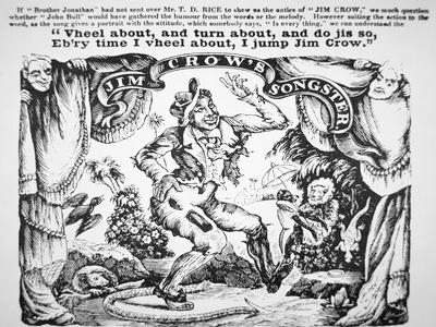 Daddy' Dan Rice, Introducing the Song 'Jump Jim Crow', 1830 Giclee ...