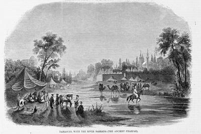 'Damascus, with the River Barrada (The Ancient Pharpar.)' Giclee Print ...