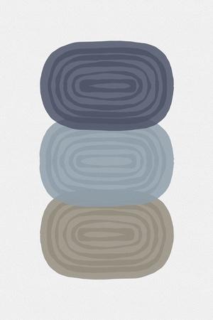 'Flowing Form - Oval' Giclee Print - Dana Shek | Art.com