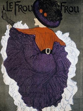 'Dancer, Cover of Le Frou-Frou, French Humor Magazine, France' Giclee ...