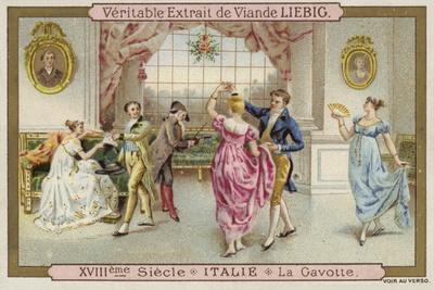 Dancing the Gavotte, Italy, 18th Century Giclee Print | Art.com