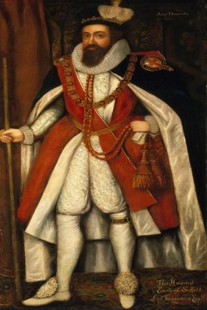 'Thomas Howard, 1St Earl of Suffolk (1561-1626), 1617 (Oil on Canvas ...