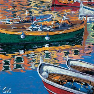 'Riflessi nel porto' Art Print - Daniela Corallo | Art.com
