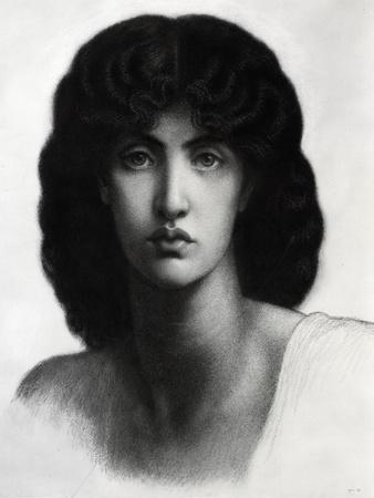 'Study for Astarte Syriaca, Model Jane Morris, Pencil, 1875' Giclee ...