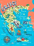 'Illustrated Map of Portugal' Art Print - Daria_I | Art.com