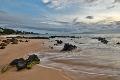 'Keawakapu Beach and the white sands and wave movement over lava rocks ...