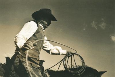 'Dave Kennecke, Davies Ranch, New Mexico, USA (B/W Photo)' Giclee Print ...