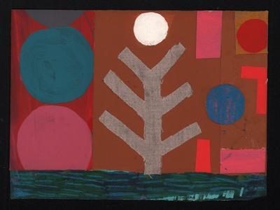 Full Moon Mustard, 2023 (Paint and Collage) Giclee Print - David ...