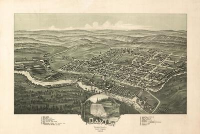 'Davis, West Virginia - Panoramic Map' Art Print - Lantern Press | Art.com