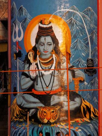 'Vishnu Hindu God Mural, India' Photographic Print - Dee Ann Pederson ...