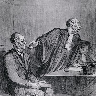 'Defending an Innocent Man' Giclee Print | Art.com