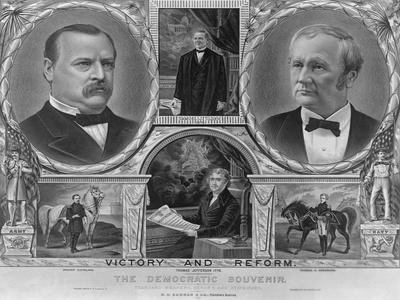 'Democratic Presidential and Vice Presidential Nominees of 1884' Giclee ...