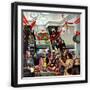'"Department Store at Christmas", December 6, 1952' Giclee Print - John ...