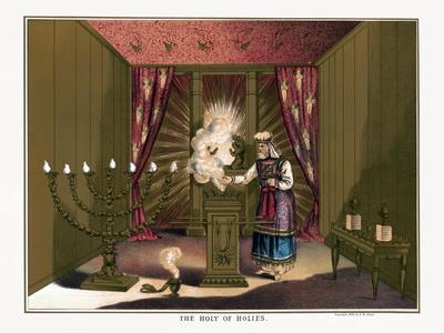 'Depiction of a Jewish High Priest with the Holy of Holies in the ...