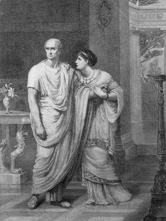 'Depiction of Julius Caesar and Wife' Giclee Print | Art.com
