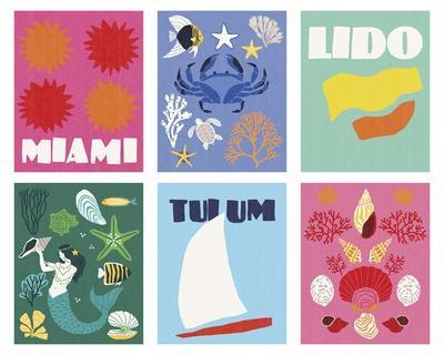 Destinations 6 Individual 8x10 Art Print Set | Art.com