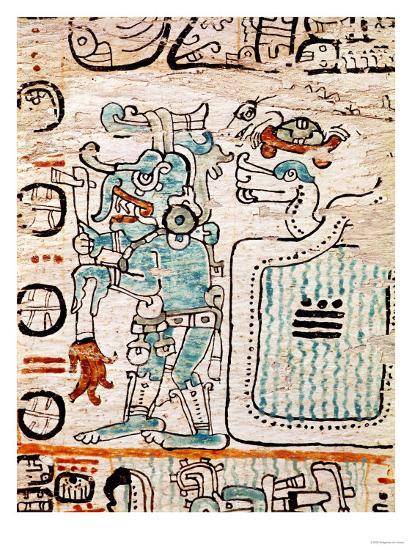 Detail from a Mayan Codex Giclee Print by | Art.com