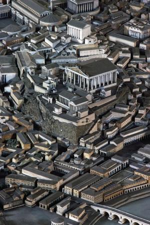 'Detail of Model of Ancient Rome Preserved in Museum of Roman ...