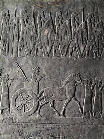 Detail of Relief Depicting Siege and Destruction of Susa, from Ancient ...