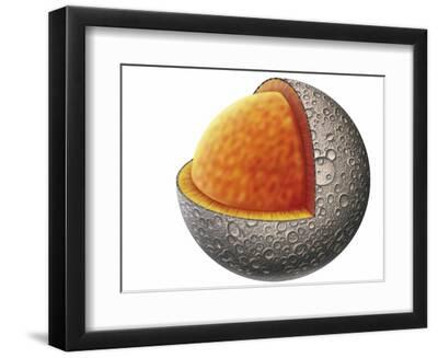 Diagram of Mercury Interior Structure Showing Crust, Mantle and Large ...