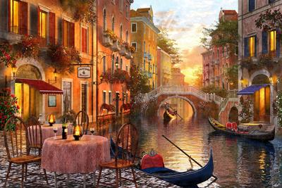 'The Venitian Sunset' Art Print - Dominic Davison | Art.com