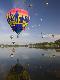 'Hot Air Balloons Reflected in Prospect Lake, Colorado Springs ...