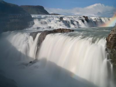 'The Hvita River Roars Over Gullfoss Waterfall, Iceland' Premium ...