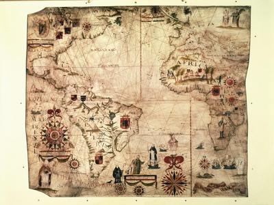 'Map of Africa and South America, 1618' Giclee Print - Don Jean Picard ...