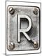 'Old Metal Alphabet Letter R' Art Print - donatas1205 | Art.com