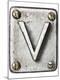 'Old Metal Alphabet Letter V' Art Print - donatas1205 | Art.com