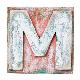 'Wooden Alphabet Block, Letter M' Art Print - donatas1205 | Art.com