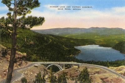 'Donner Lake, Reno, Nevada' Art Print | Art.com