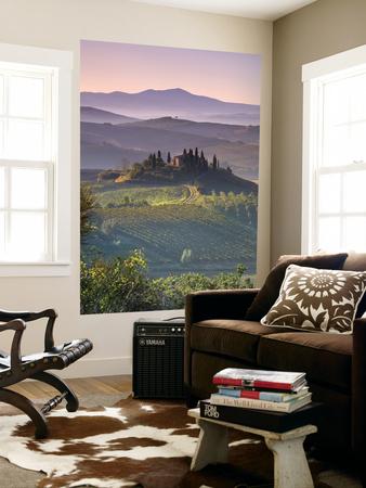 'Farmhouse, Val D' Orcia, Tuscany, Italy' Giant Art Print - Doug ...