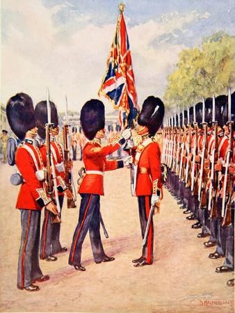 The Grenadier Guards Saluting the Colours before Going on Guard for the ...