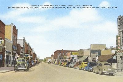 Downtown Red Lodge, Montana Art Print | Art.com