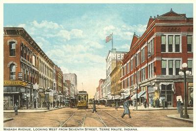 'Downtown Terre Haute, Indiana' Art Print | Art.com