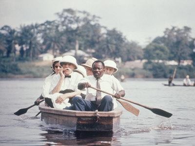 'Dr. Albert Schweitzer Going Down the Ogowe River to Lambarene for His ...