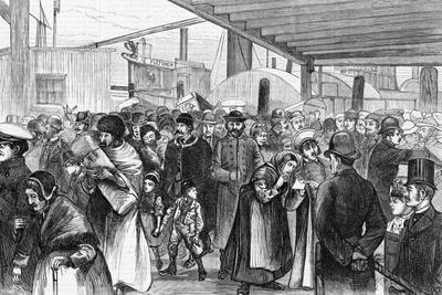 'Drawing;Immigrants Landing/Castle Garden' Giclee Print | Art.com