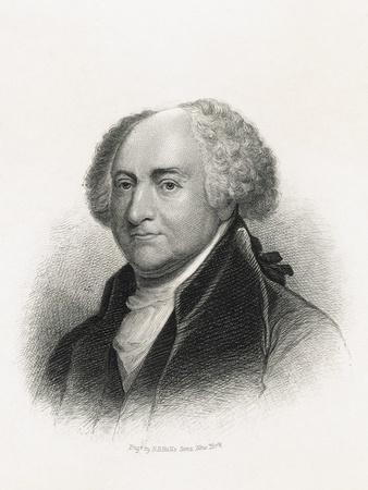 Drawn Portrait of Early President John Adams Giclee Print | Art.com