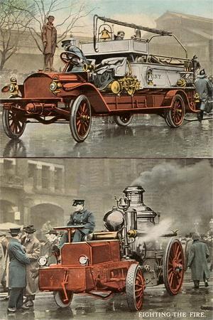 'Early Fire Equipment' Art Print | Art.com