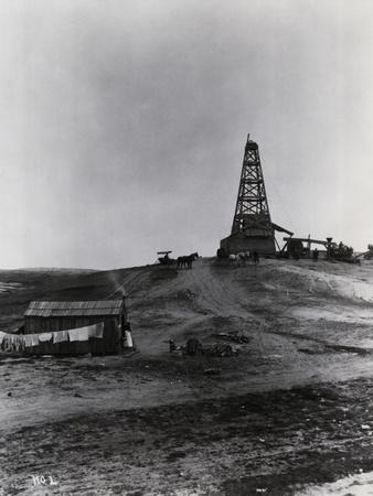 'Early Oil Drilling Operation' Photographic Print | Art.com