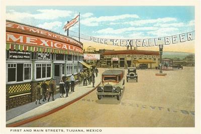 Early Street Scene, Tijuana, Mexico Art Print | Art.com