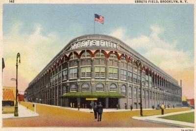 'Ebbets Field, Brooklyn, New York, Home of the Brooklyn Dodgers in the ...