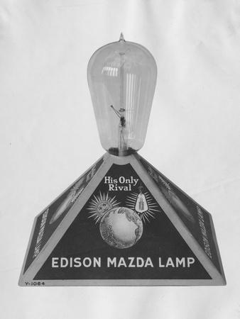 'Edison Mazda Lamp' Photographic Print | Art.com