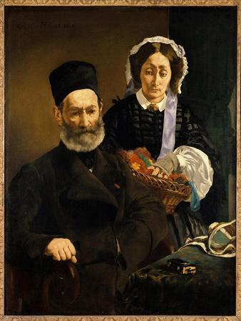 'Portraits of Monsieur and Madame Auguste Manet, Parents of the Artist ...