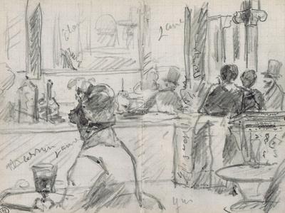 Un café, place du Théâtre Français Giclee Print - Édouard Manet | Art.com